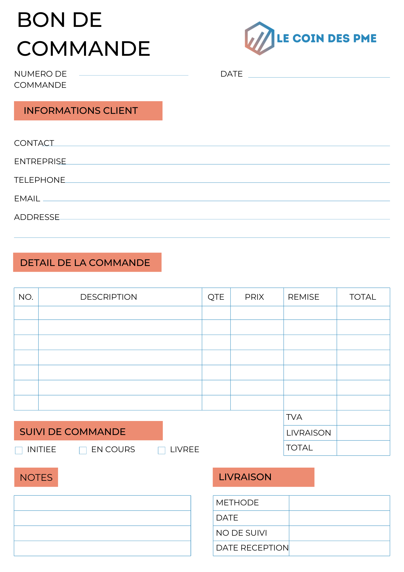Bon de commande, le guide : définition et exemples gratuits